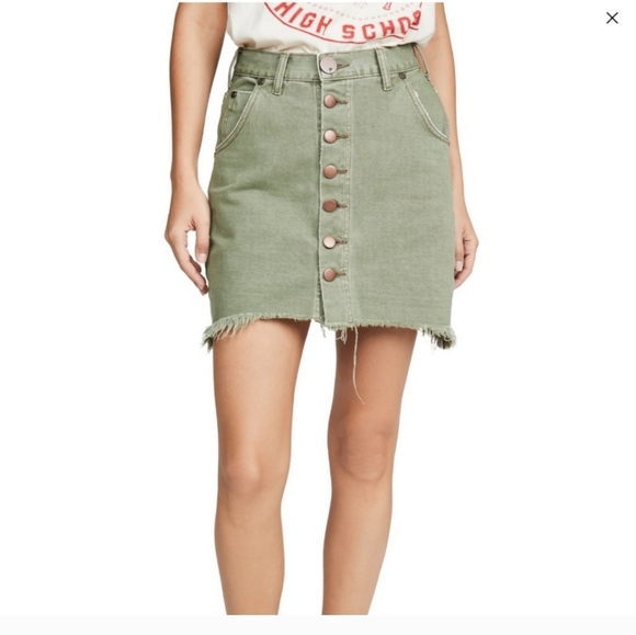 One Teaspoon | Skirts | One Teaspoon Viper High Waist Denim Skirt In ...